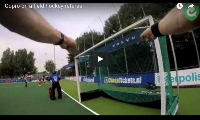 This is what a GoPro looks like on a field hockey umpire - FHumpires