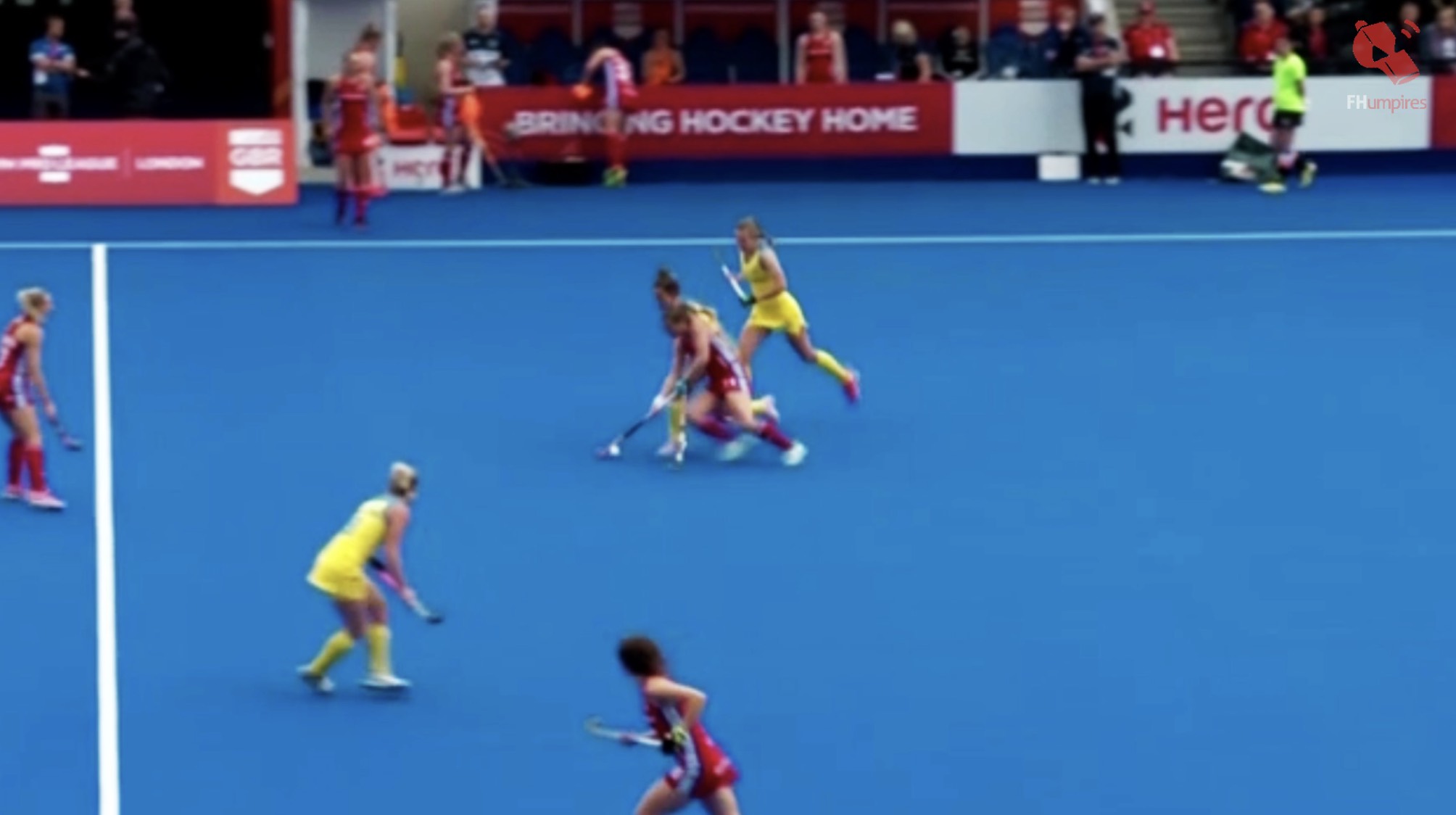 GBRvAUS GC breakdown stick tackle - FHumpires