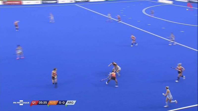 AUSvARG Breakdown stick tackle and ball placement - FHumpires