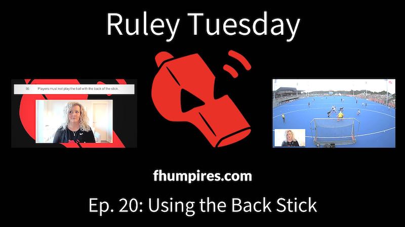 Using the Back Stick | How to Apply the Rules of Hockey | #RuleyTuesday ...